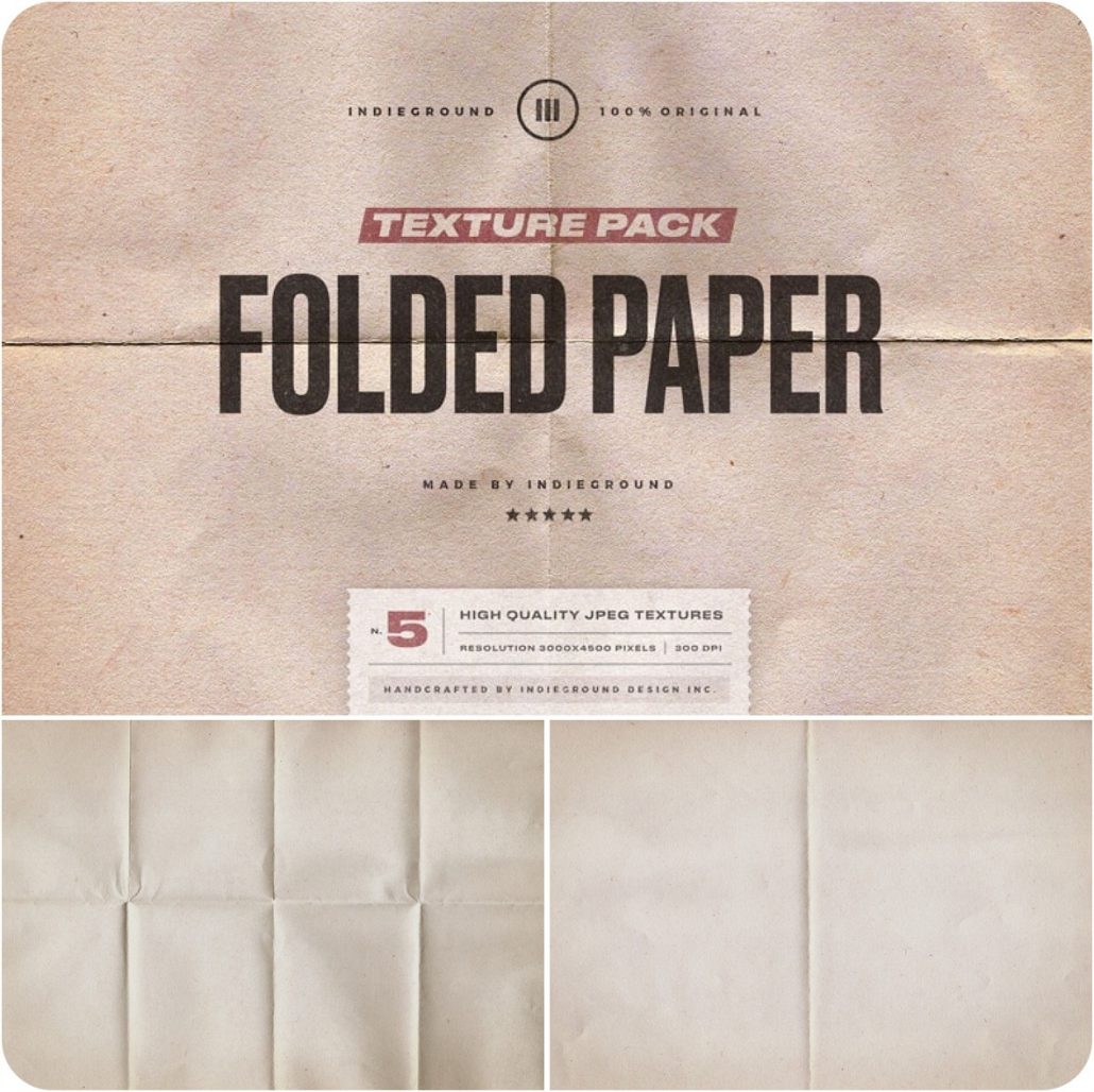 Vintage Folded Paper Textures | Free download