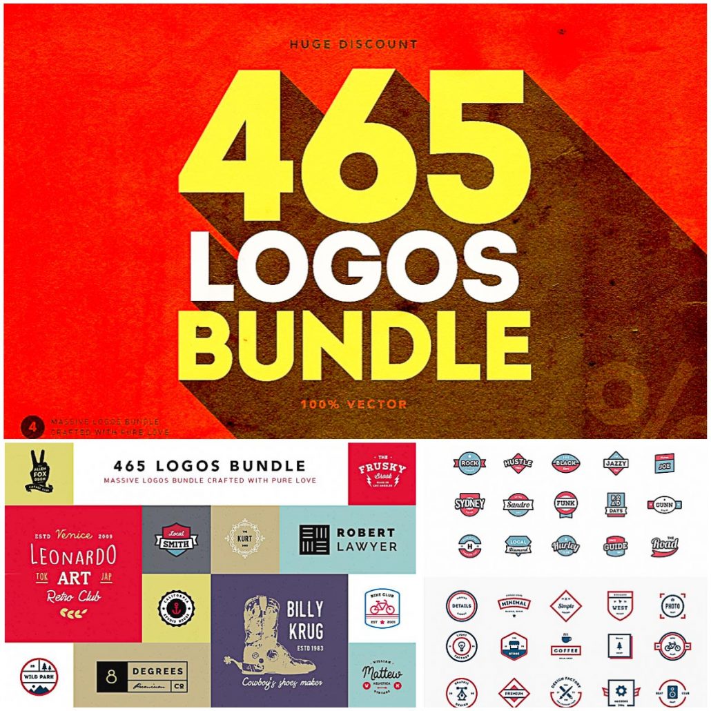 465 Logos Bundle | Free download