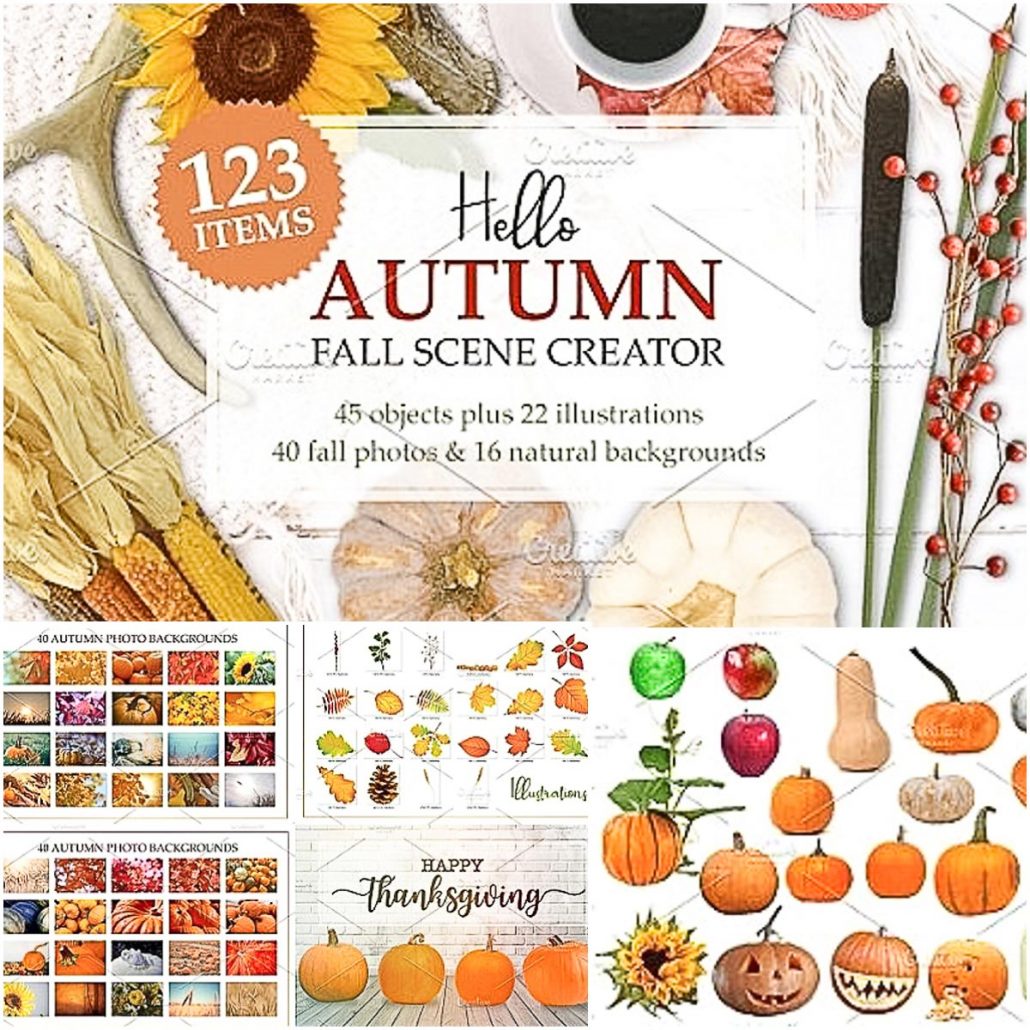 Autumn Mockup Scene Creator | Free download