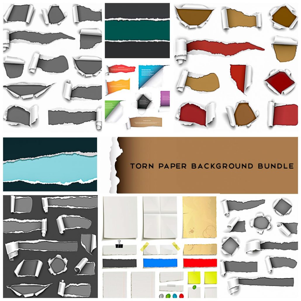 Torn Paper Background Bundle | Free download