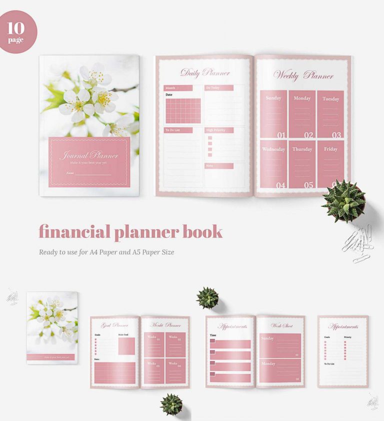 Finance Daily Planner Book | Free download