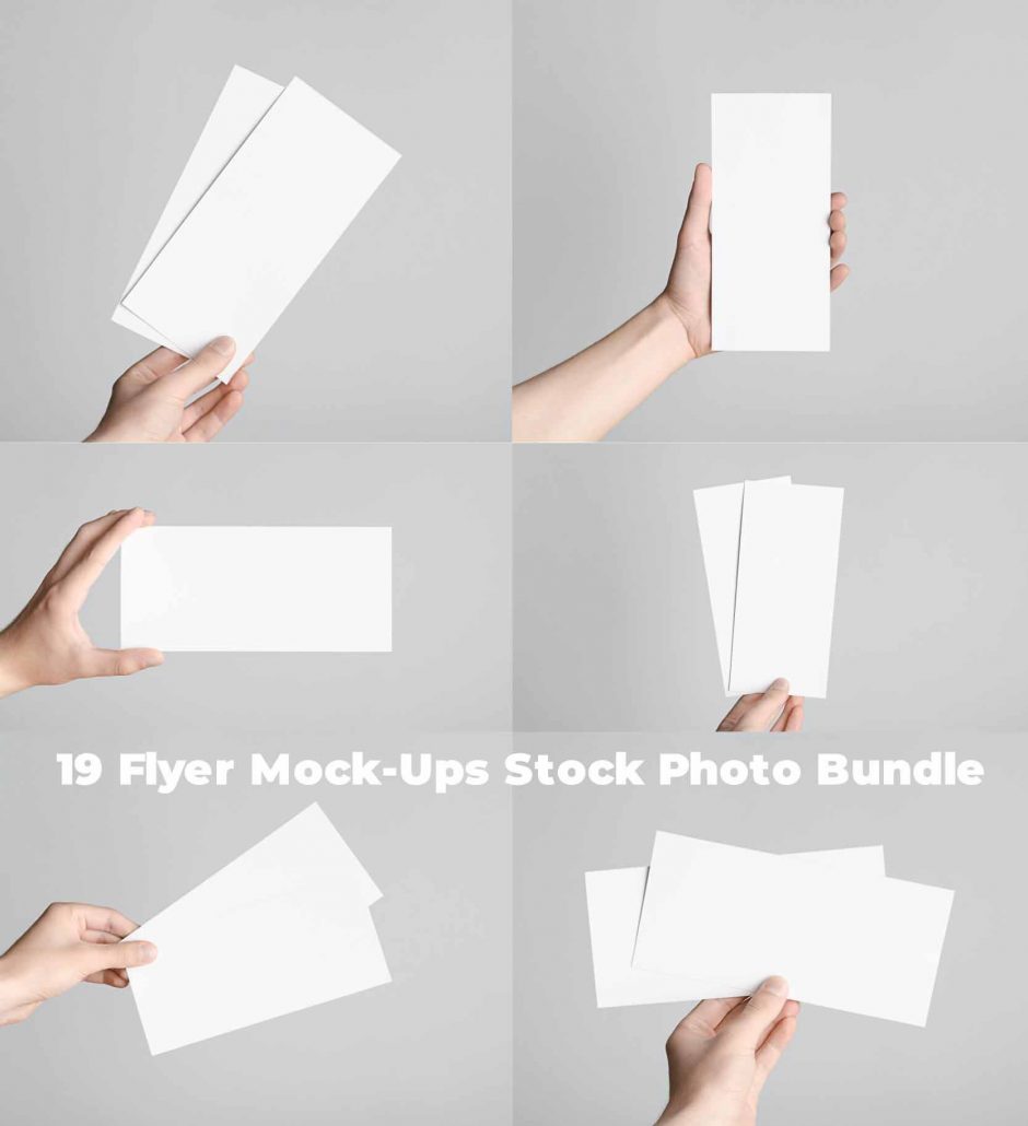 Flyer Mock-Up Stock Photo Bundle | Free download