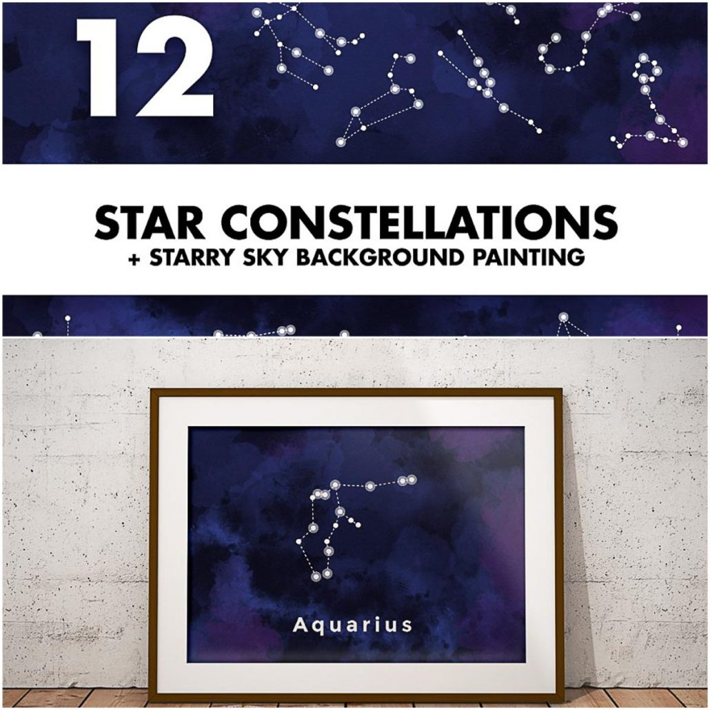 Star Constellations Vector Set | Free download