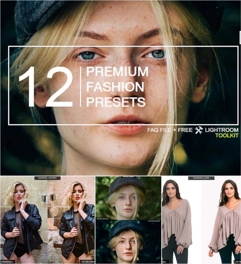 12 Premium Fashion Presets | Free download