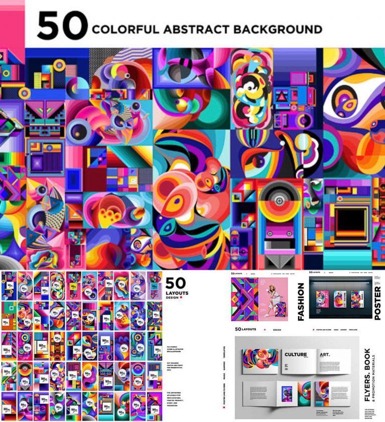 50 Colorful Abstract Background | Free download