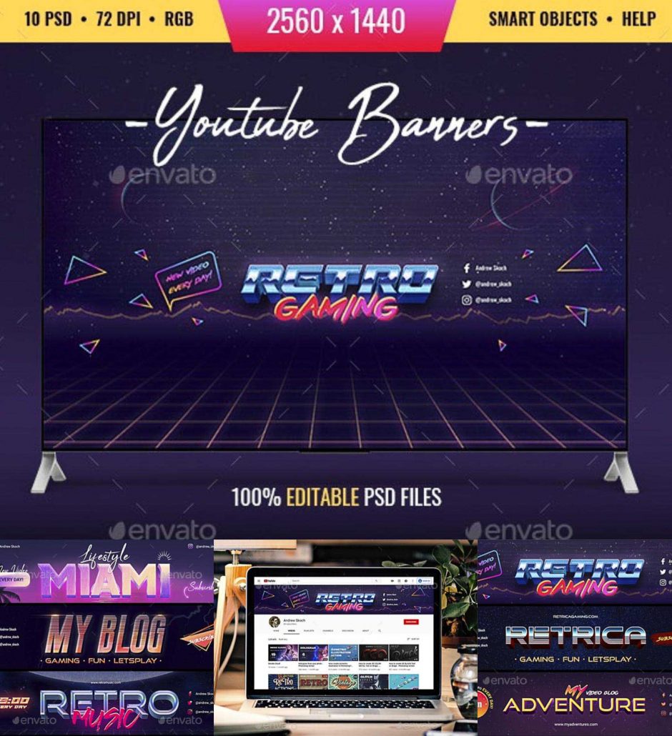 Retro Banner Psd
