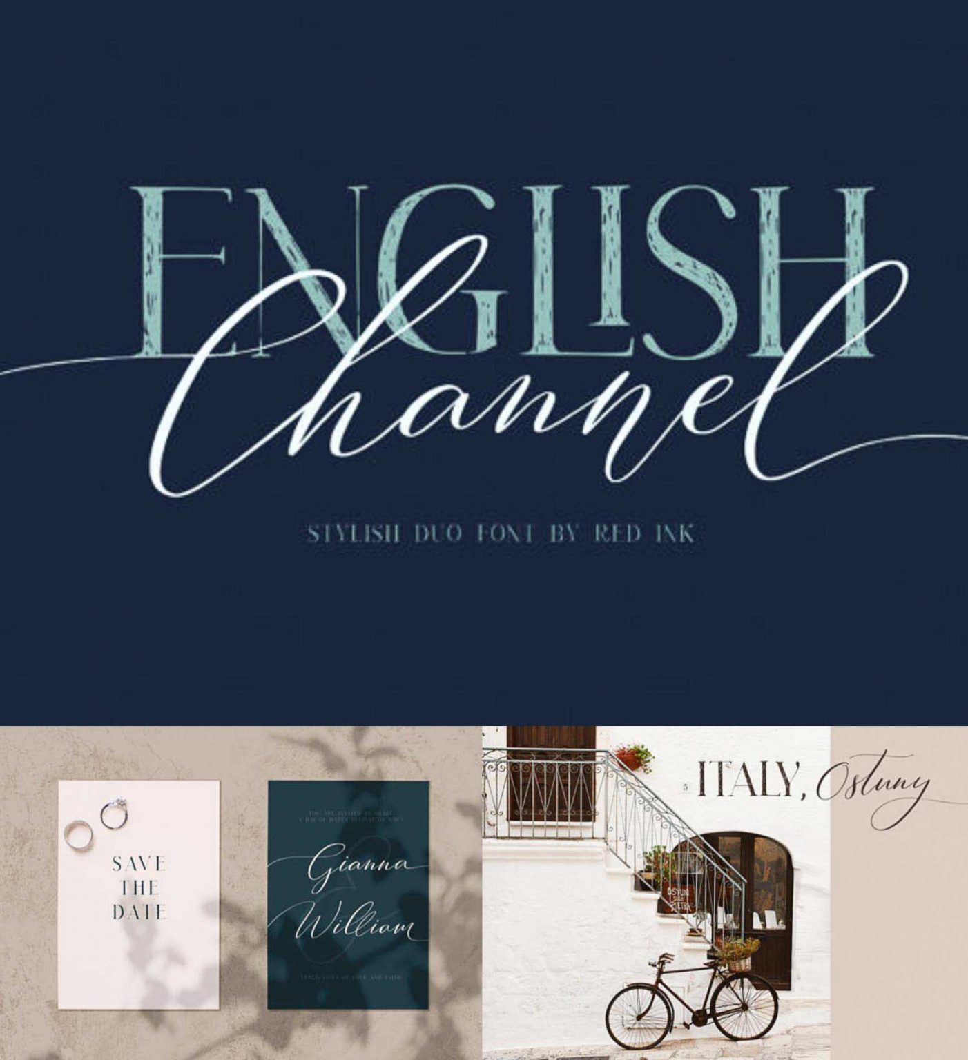 English Channel Duo Font | Free download