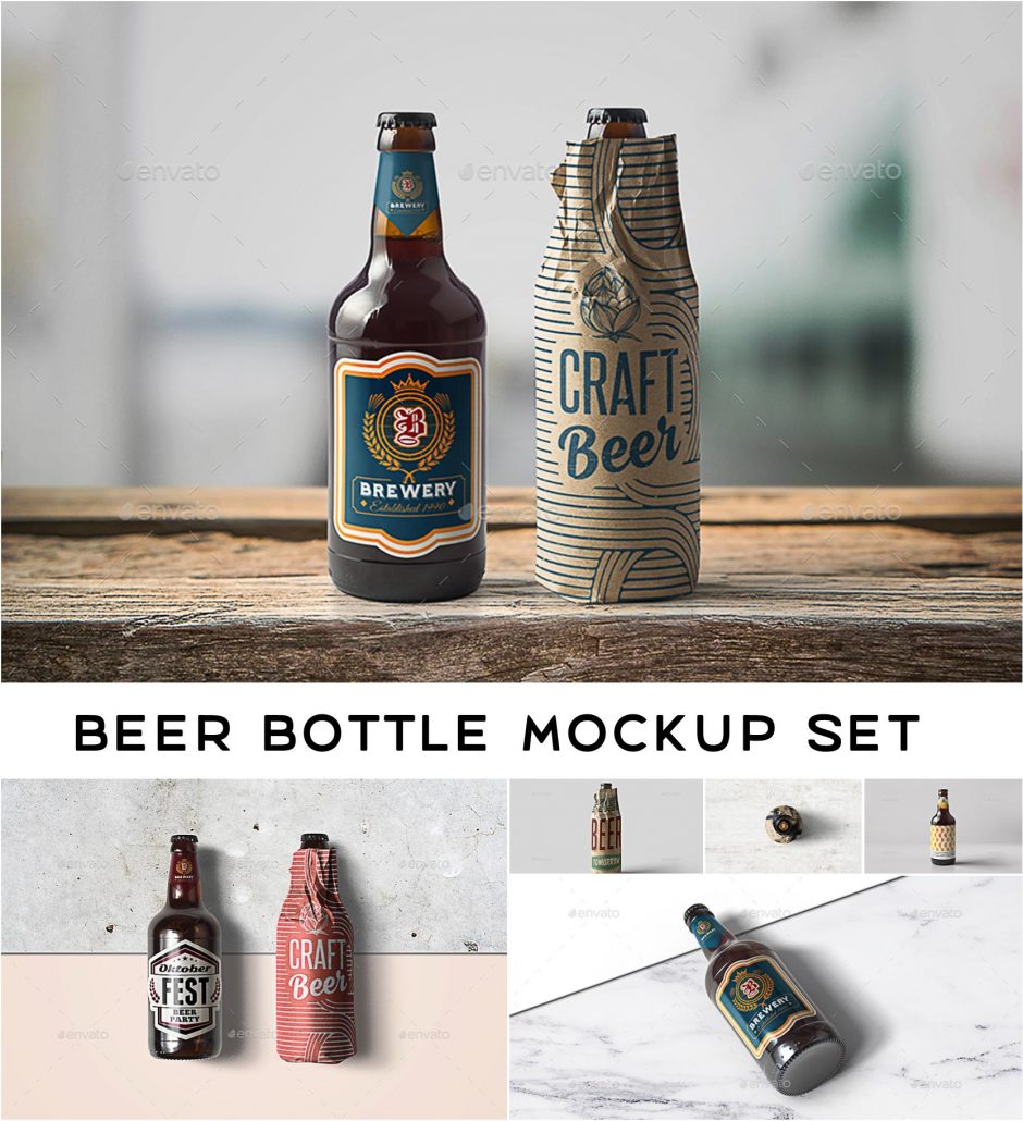 Beer Bottle Mock-Up | Free download