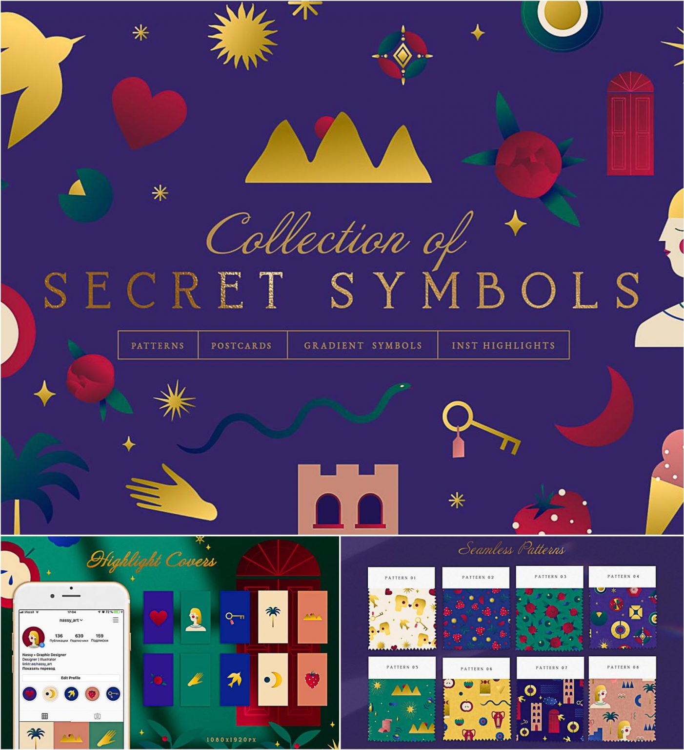 Gradient Vector Kit of Symbols | Free download