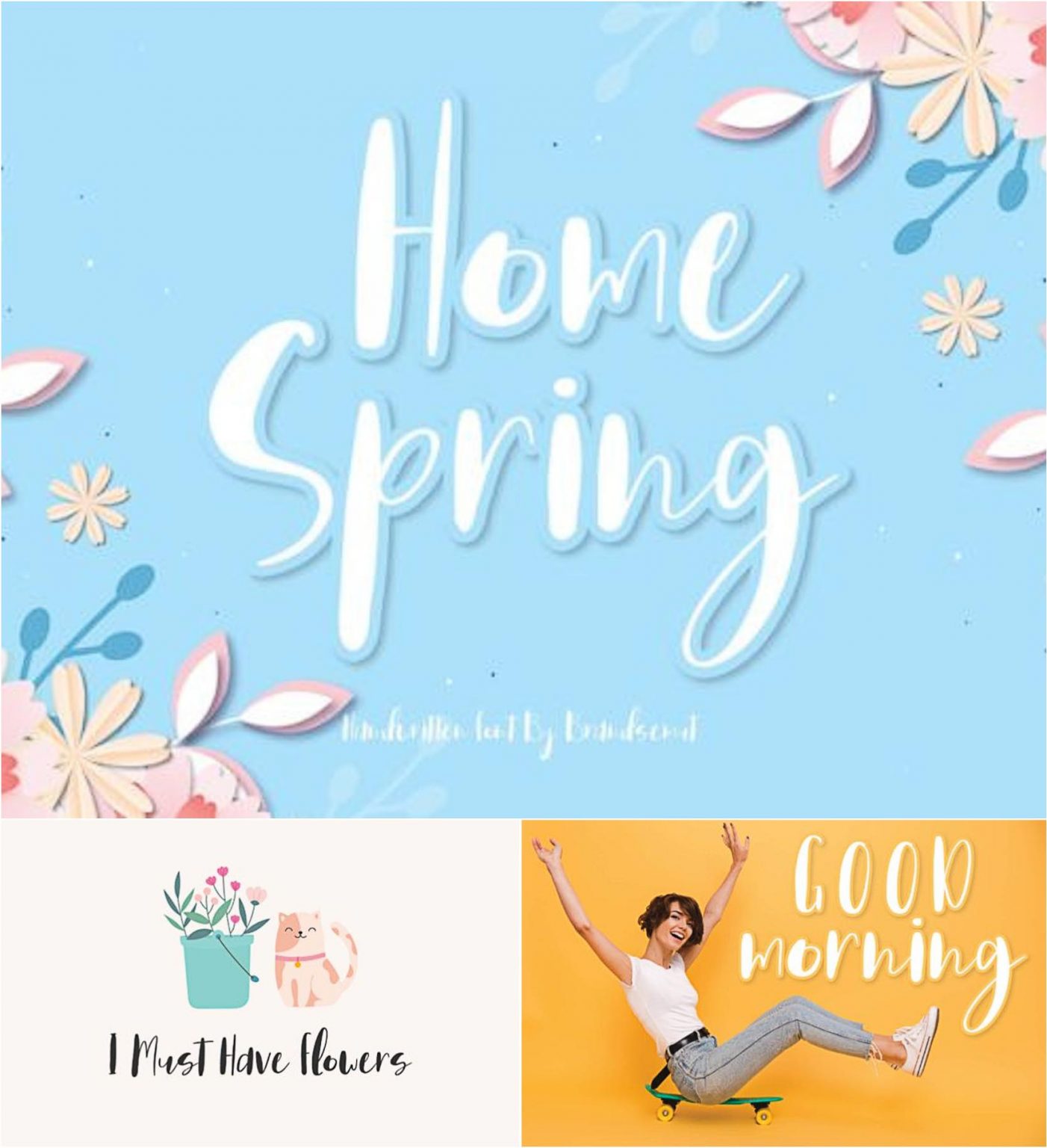 Home Spring Font | Free download