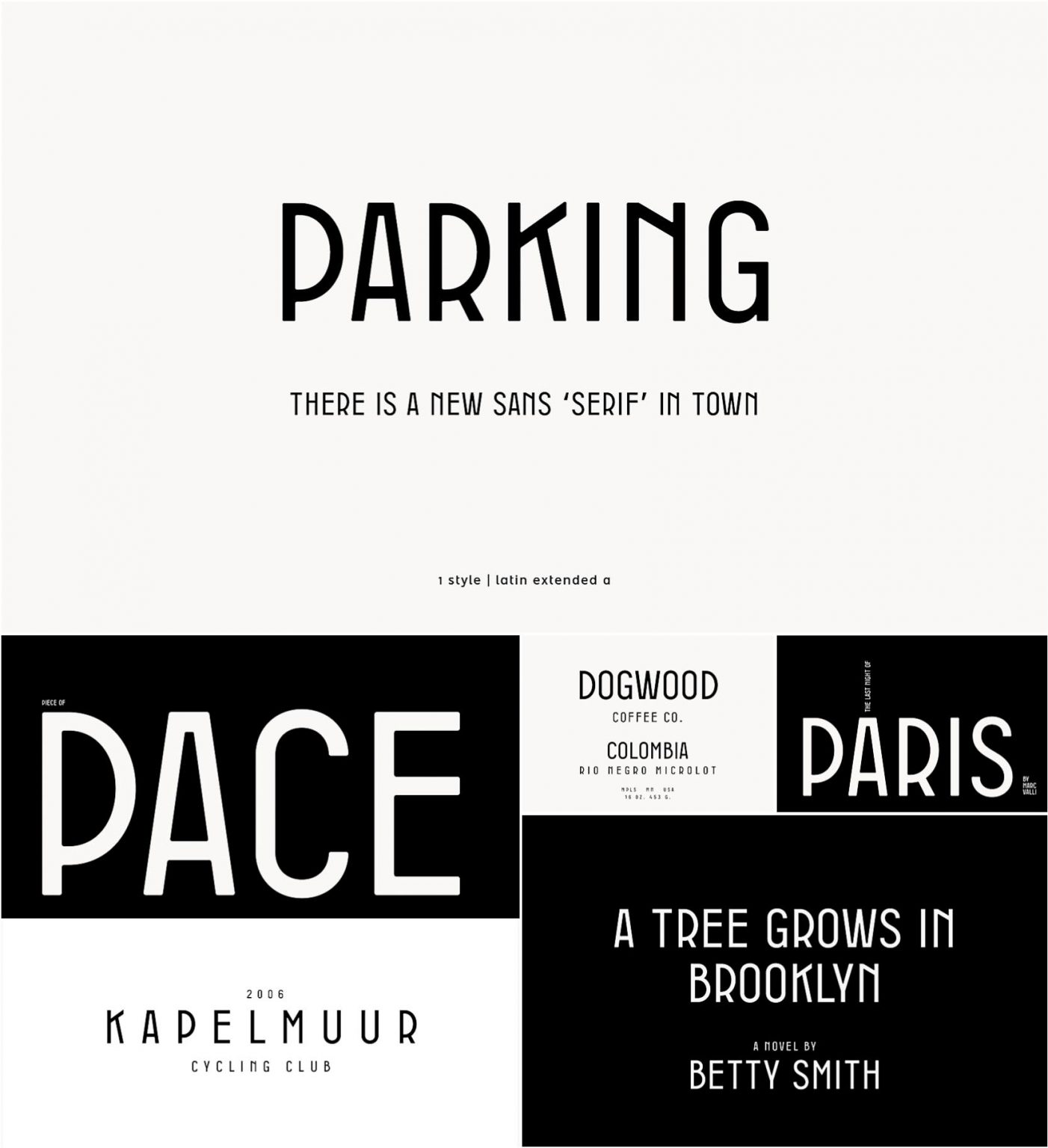 Parking Font | Free download