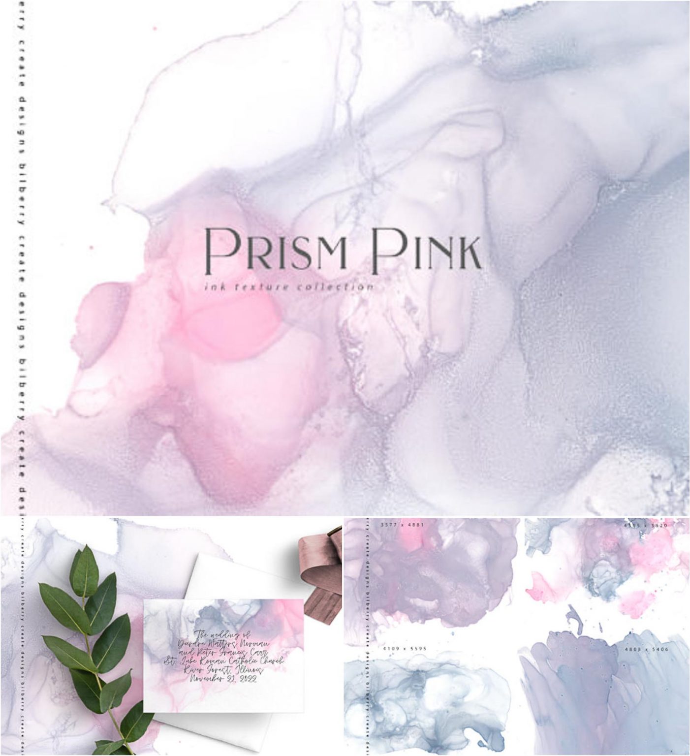 Prism Pink Ink Textures | Free download