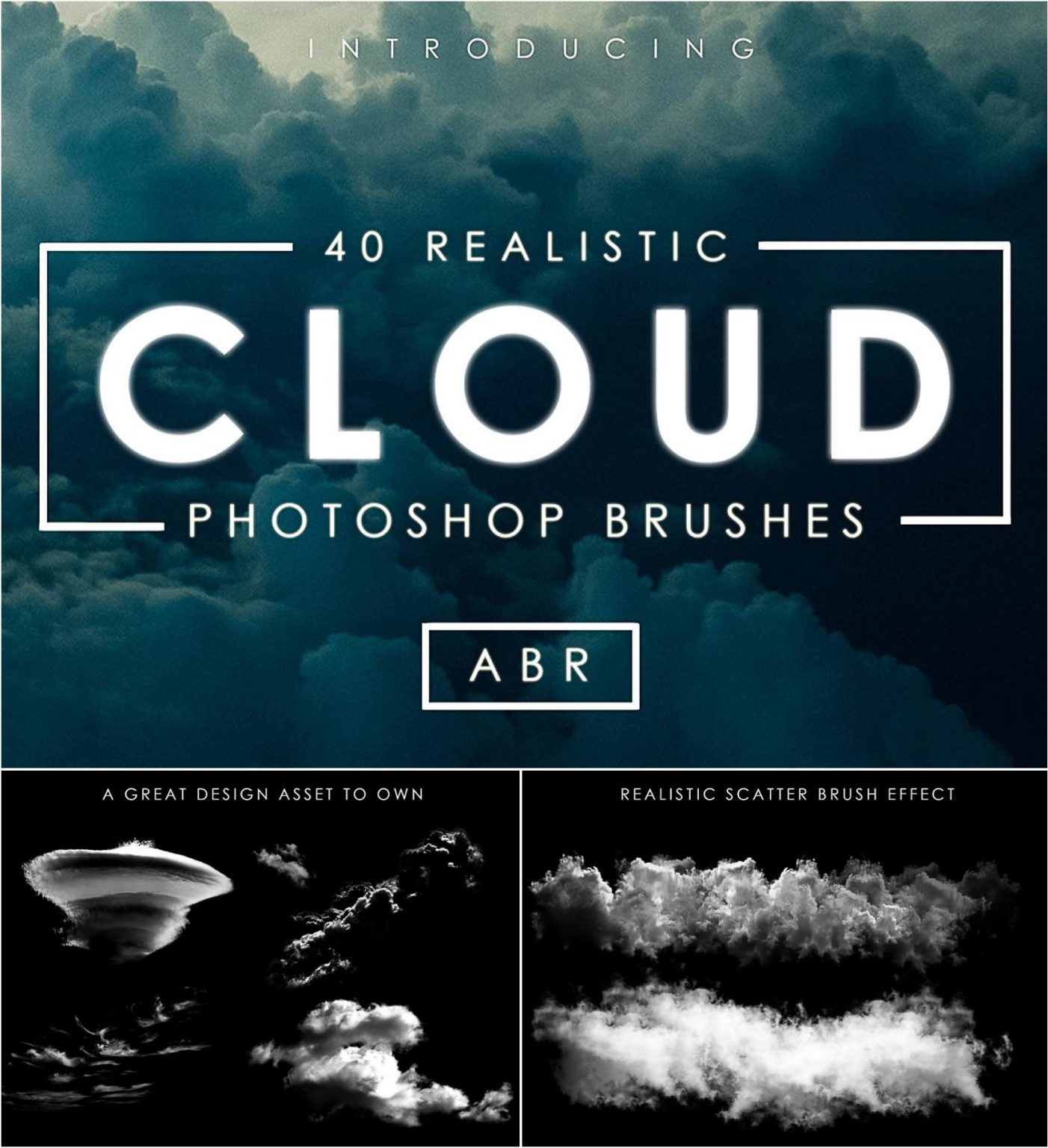 40 Cloud Brushes for Photoshop | Free download