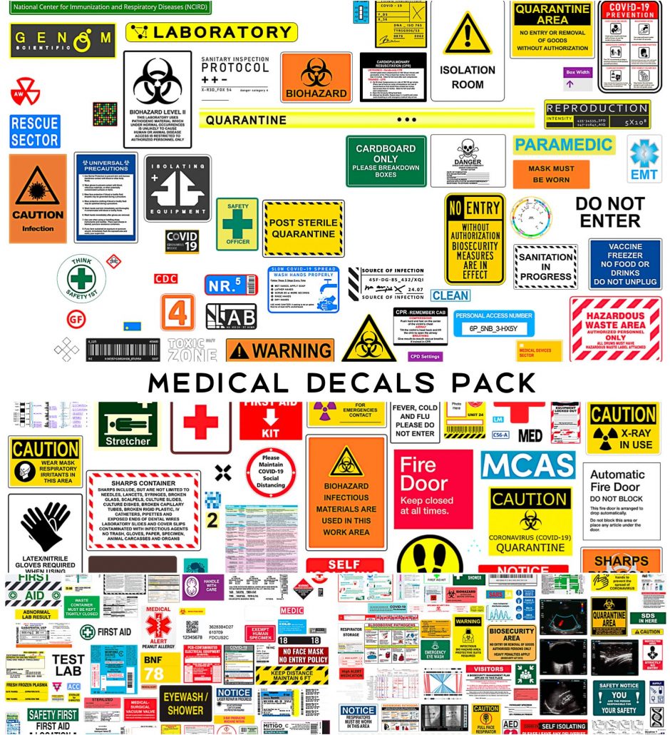Medical Decals Pack | Free download
