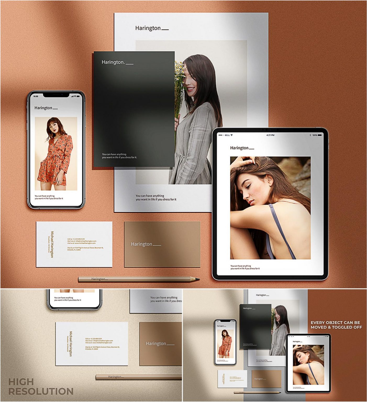Stationery Mockup Scene Creator | Free download