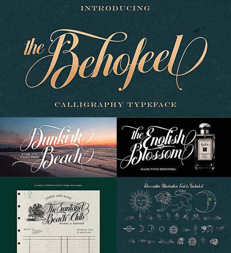 Behofeel Decorative Script | Free download