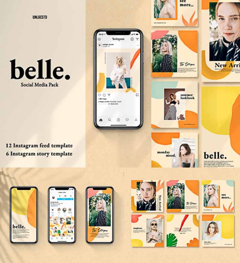 Bright Instagram Socila Media Pack | Free download