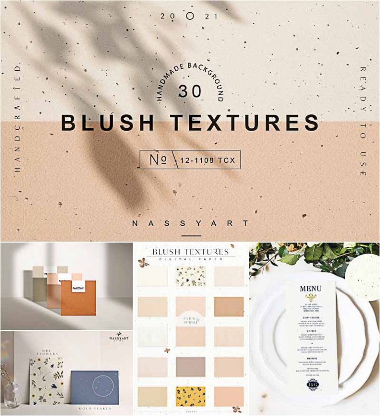 30 Blush Craft Paper Textures | Free download