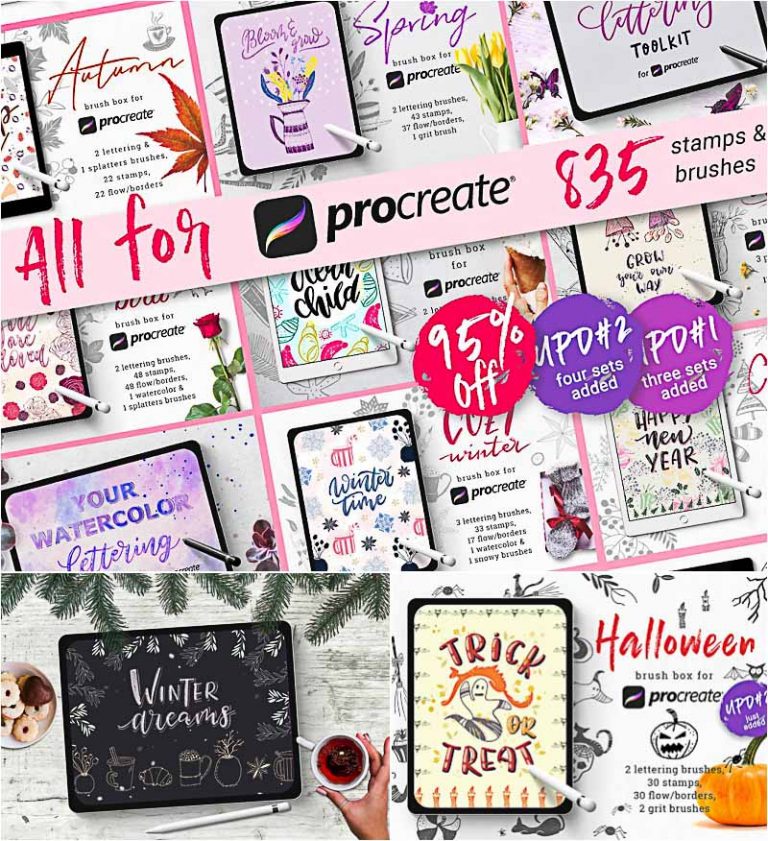 All For Procreate Mega Bundle | Free download