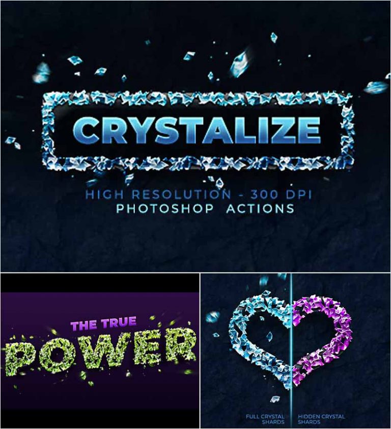 Crystalize Photoshop Action | Free download