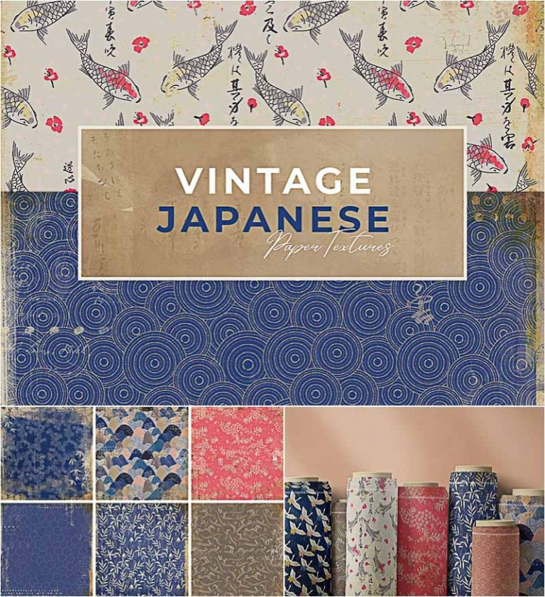 Vintage Japanese Paper Textures | Free download