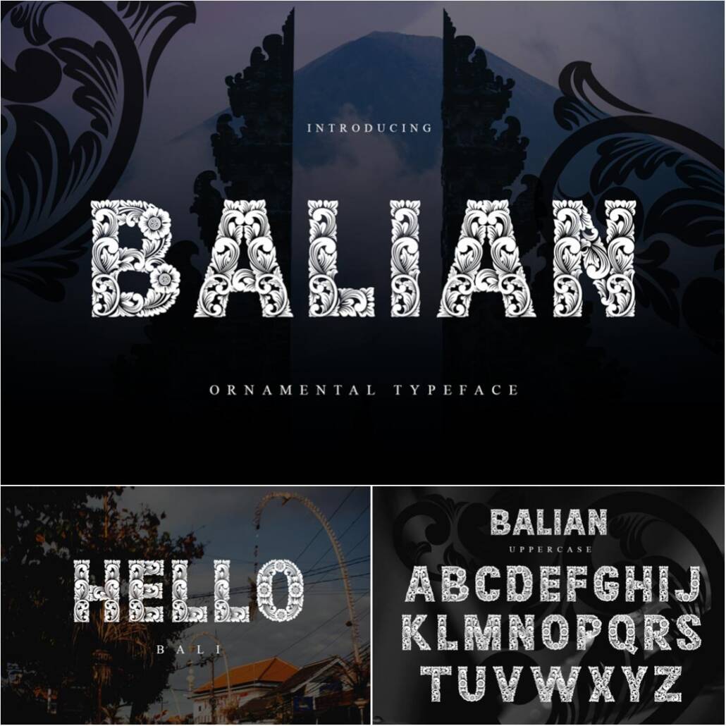 Balian Decorative Font | Free download