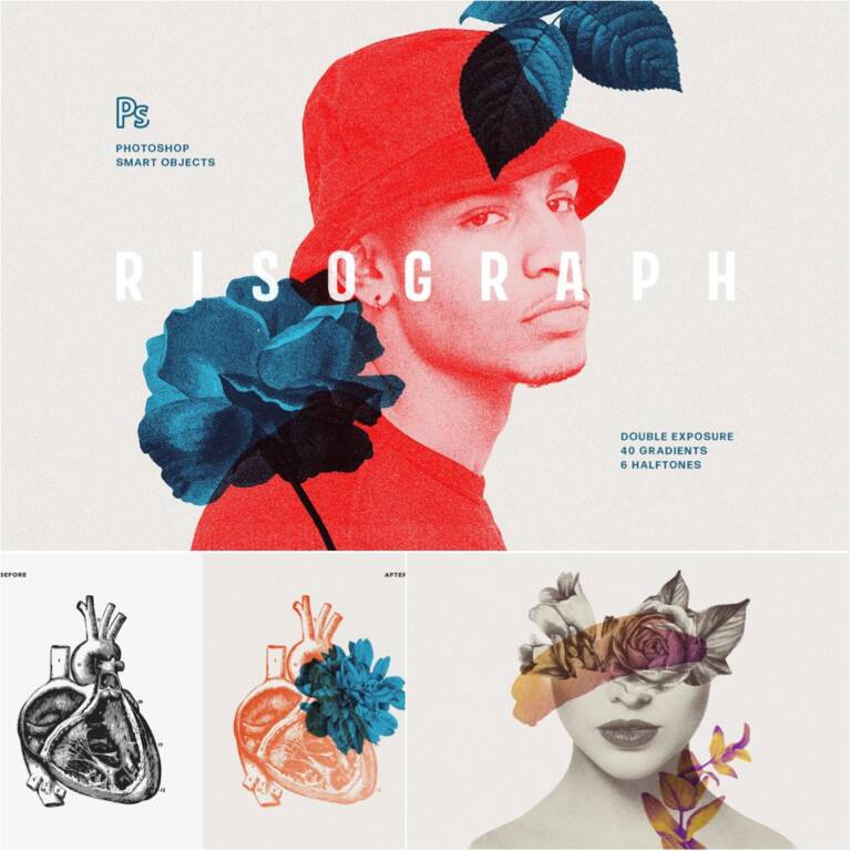 Risograph Overprint Grain Effect | Free download