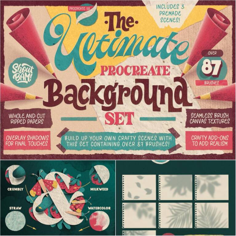 The Ultimate Procreate Background Set | Free download