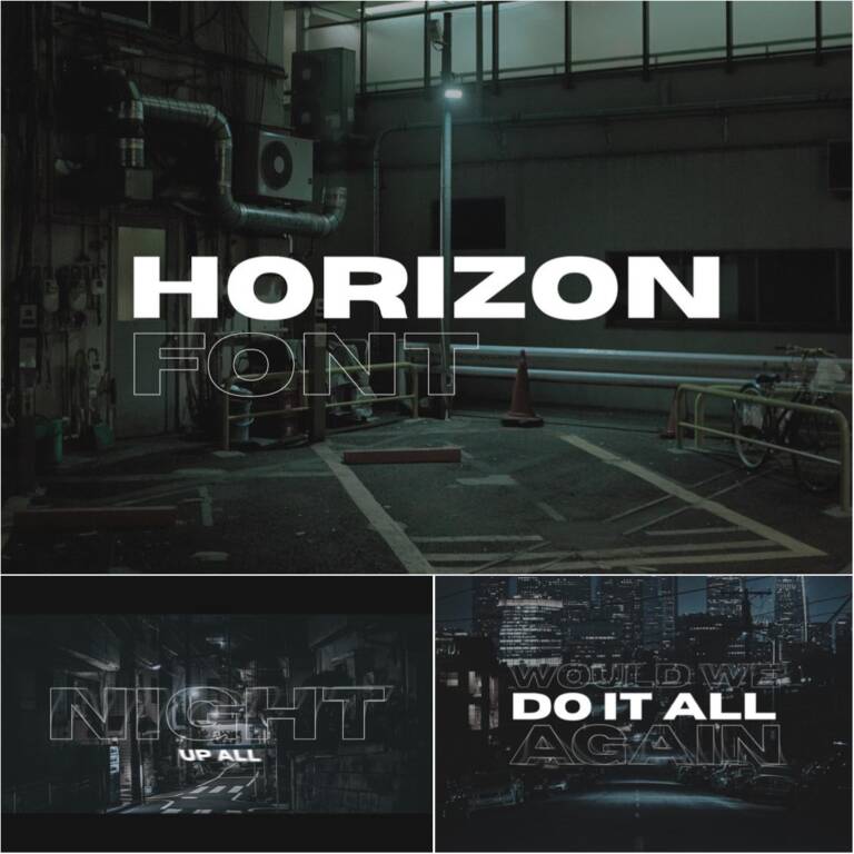 Horizon Font | Free download