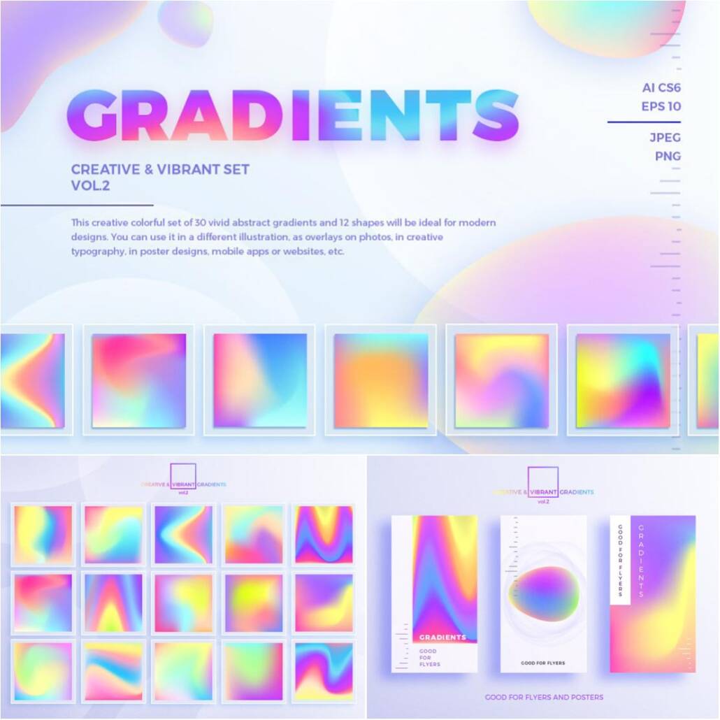 Creative & Vibrant Gradients Set | Free download