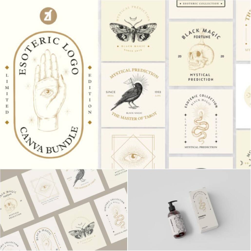 Esoteric Vintage Logo Set | Free download