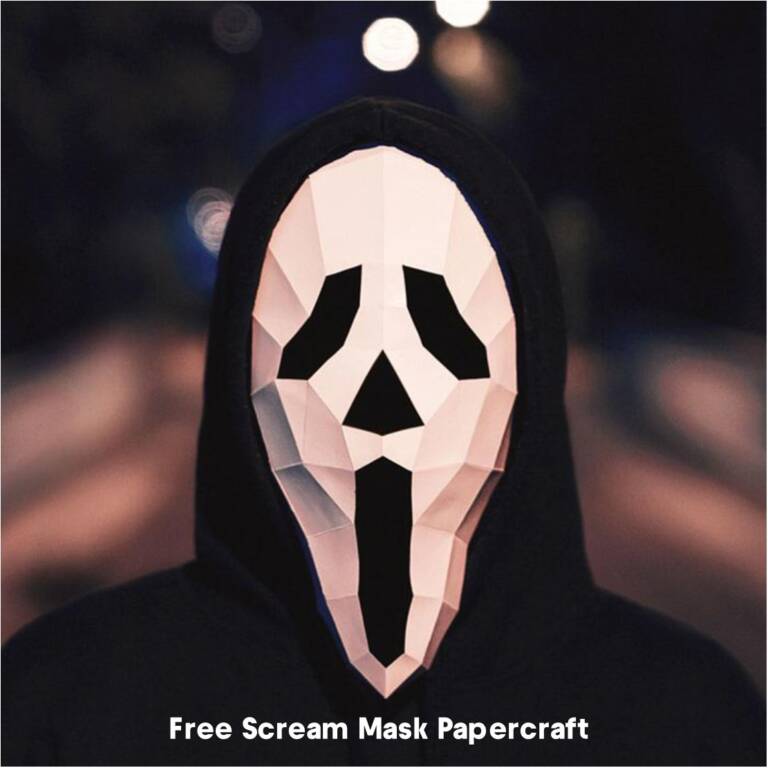Free Scream Mask Papercraft | Free download