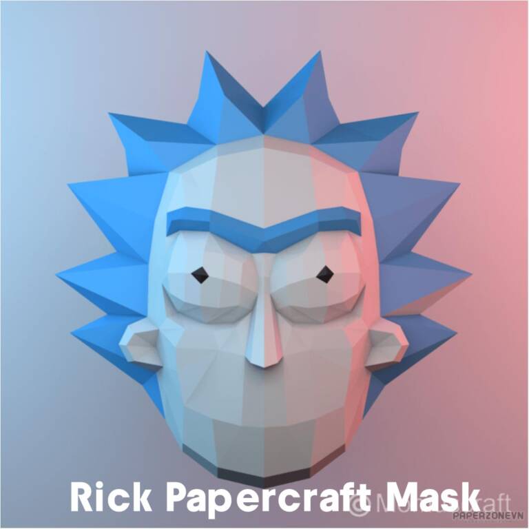 Rick Papercraft Mask | Free download