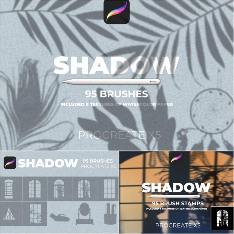 Shadows for Procreate Collection | Free download