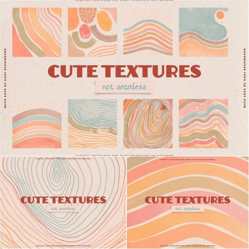 Cute Retro Textures Set | Free download