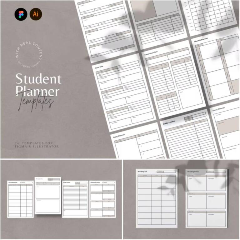 Student Planner Templates | Free download