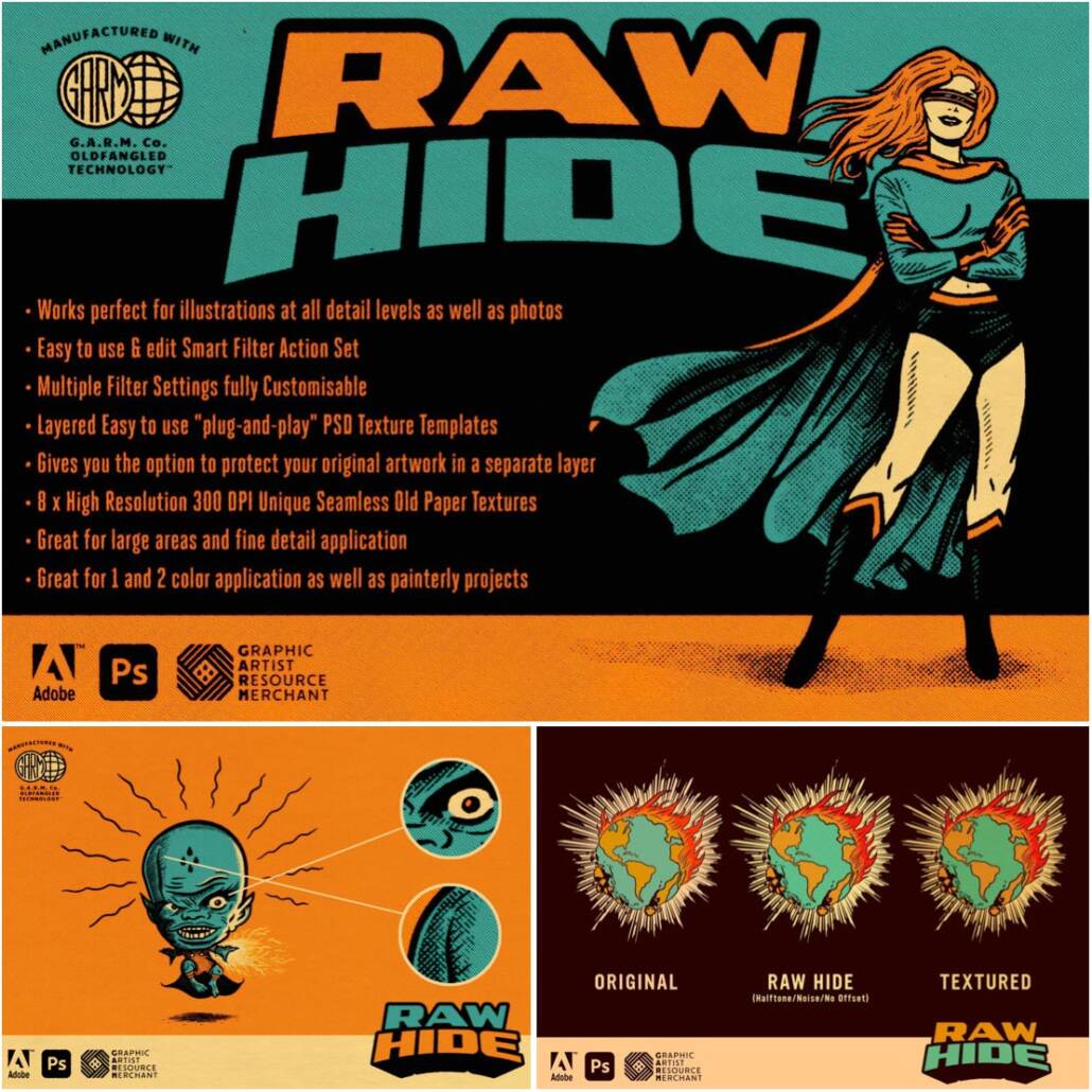 Raw Hide Print Effect Kit | Free download