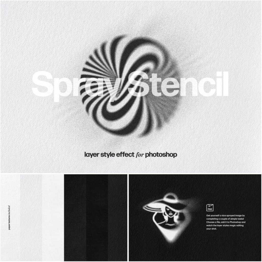 Spray Stencil Layer Style | Free download