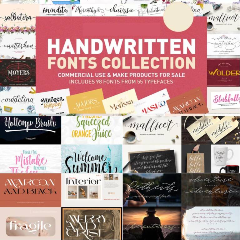 Handwritten Fonts Collection | Free download