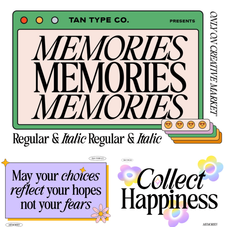 Memories Font Set | Free download