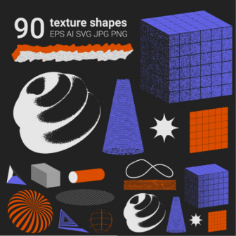90 Geometric Texture Shapes | Free download