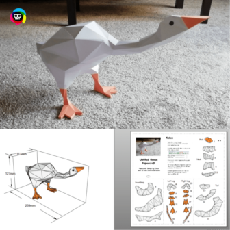 Goose Papercraft | Free download