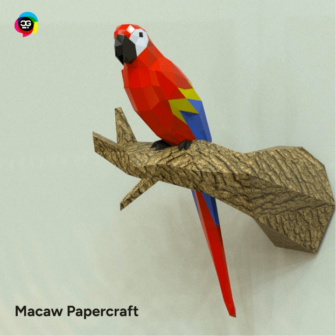 Macaw Papercraft | Free download