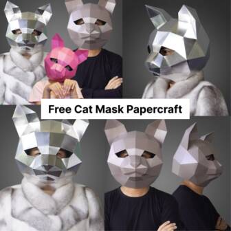 Cat Mask Papercraft | Free download