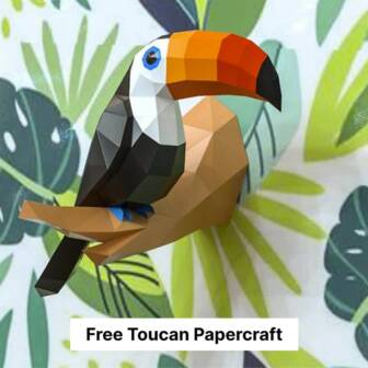 DIY Toucan Papercraft | Free download