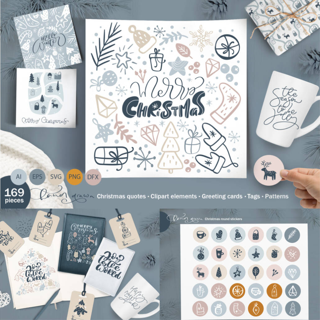 Merry Christmas Nordic Set | Free download